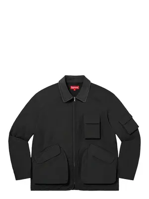Supreme Cotton Utility Jacket - Black