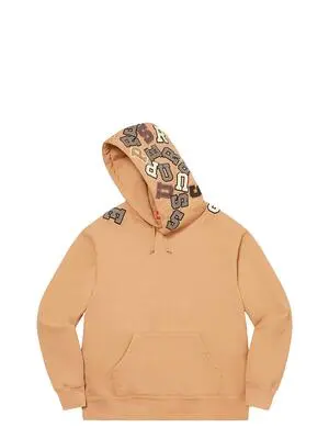 Supreme Scattered Appliqué Hooded Sweatshirt - Tan