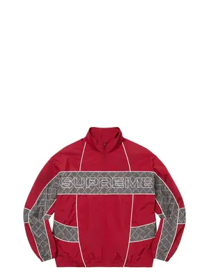 Supreme Jacquard Panel Track Jacket 'red' Red