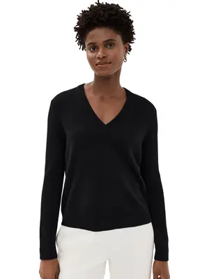 Jenni Kayne Flynn Cashmere Sweater - Black