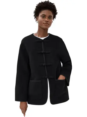 RÓHE Double Face Traditional Jacket Black