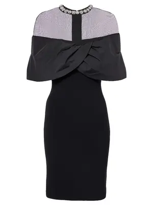 Rebecca Vallance Maeve Mesh Minidress - Black