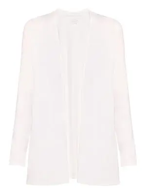 Majestic Filatures Soft Touch Open-front Cardigan - Blanc