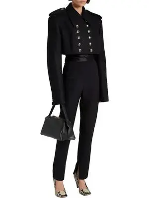 Khaite Leara Cropped Jacket - Black