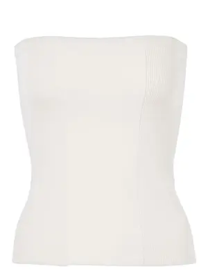 LISA YANG Ami Cashmere Bandeau Top - White