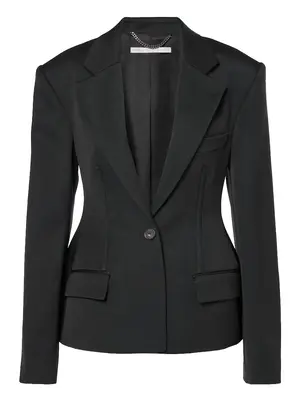 Stella McCartney Single-breasted Wool Blazer - Black