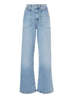 FRAME Modern Pocket Wide-leg Jeans - Blue