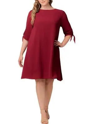 KIYONNA Kiyonna Manhattan Shift Dress Berry