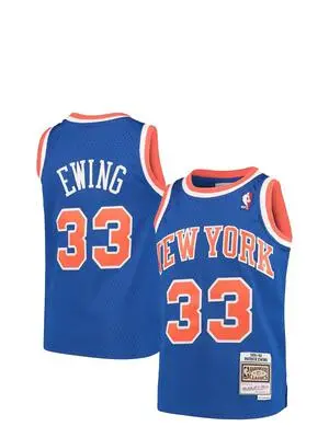 Mitchell & Ness Youth Patrick Ewing New York Knicks Hardwood Classics Swingman Throwback Jersey - Royal