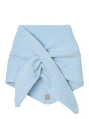 Sandro Wool And Cashmere Scarf Sky Blue