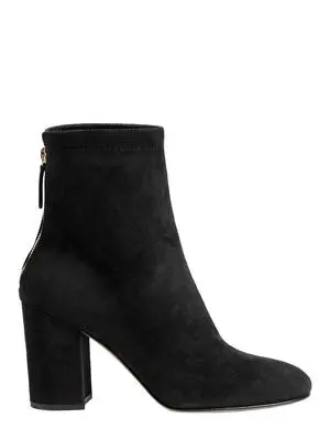 GIANVITO ROSSI Bellamy Suede Ankle Boots - Black