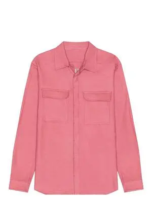 Rick Owens Work Shirt In Pink - Thulian
