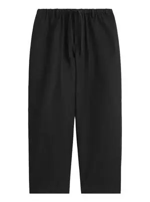 Cos Barrel-Leg Drawstring Trousers Black