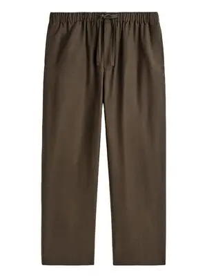 Cos Barrel-leg Drawstring Trousers - Brown