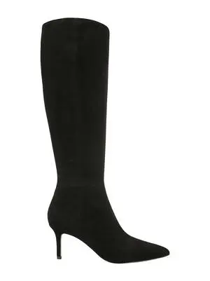 Veronica Beard Lisa 70mm Tall-shaft Suede Boots Black