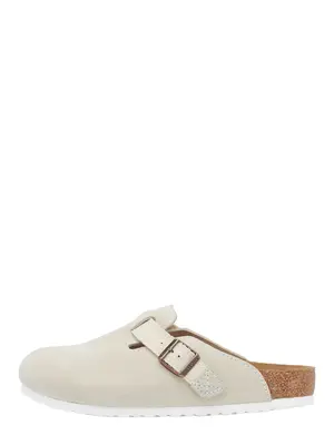 BIRKENSTOCK Birkenstock X Jesse Leyva Boston Clog Eggshell Suede/canvas