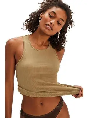 Free People Intimately Fresh In Love Pointelle Tank Boa
