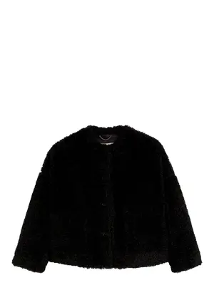 Mackintosh Faux-fur Jacket - Black