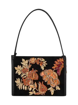 Etro Embroidered Pouch - Black
