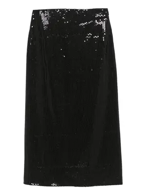 Peserico Sequin Maxi Skirt - Black