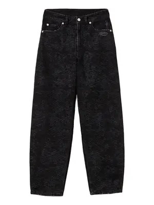 TWINSET Snake-print Jeans - Black