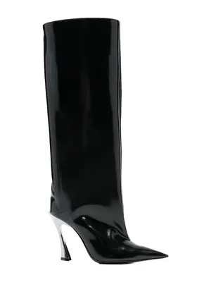 MUGLER 95mm Fang Knee-high Boots - Black