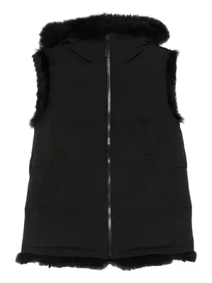 YVES SALOMON Reversible Gilet - Black