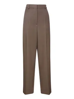 Stella McCartney Wool Tailored Trousers - Brown