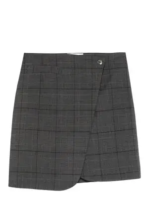 Coperni Wrap Mini Skirt - Grey