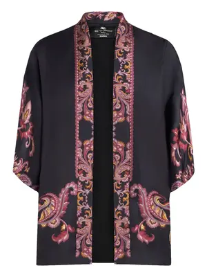 Etro Printed Silk Shirt - Black