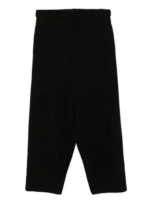 CHIAHUNG SU Drop-crotch Trousers - Black