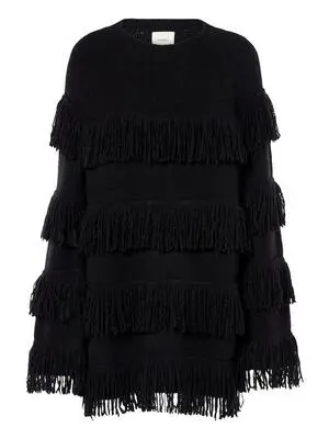 LISA YANG Agneta Fringed Cashmere-blend Sweater - White