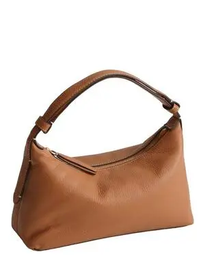 VERA BRADLEY Roxbury Crescent Shoulder Bag - Brown