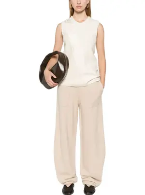 UMA WANG Cashmere Trousers - Neutrals