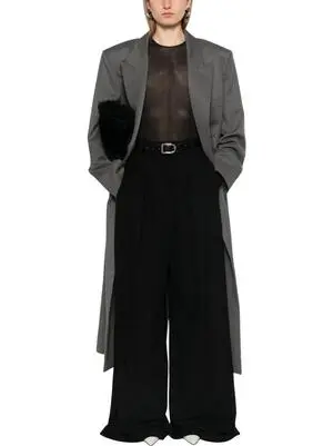 Wardrobe.NYC Sheer Bodysuit - Black