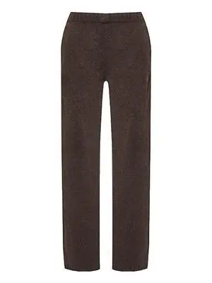 THE COUTURE CLUB Knitted Straight-leg Jogging Bottoms - Brown