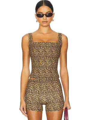 Miaou Luna Top - Leopard
