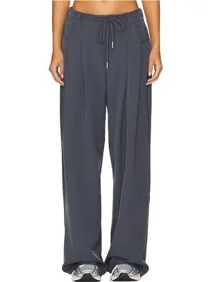 Lioness Slouch Tie Up Pant - Slate