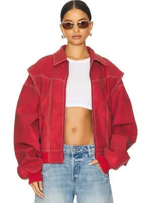 Lioness Vista Bomber Jacket - Crimson
