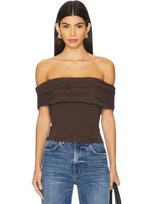 House Of Harlow 1960 X Revolve Whittney Off-shoulder Top - Brown