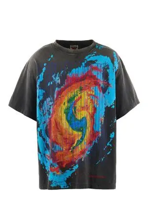SAINT MXXXXXX X Cactus Plant Flea Market Abstract-print T-shirt - Black