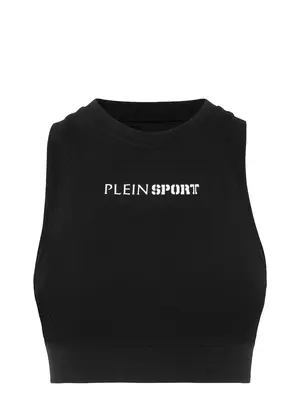 PLEIN SPORT Logo-printed Performance Tank Top - Black