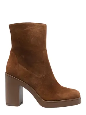 STUART WEITZMAN 80mm Bethenny Boots - Brown