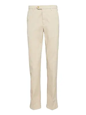 Canali Gabardine Chino Trousers - Neutrals