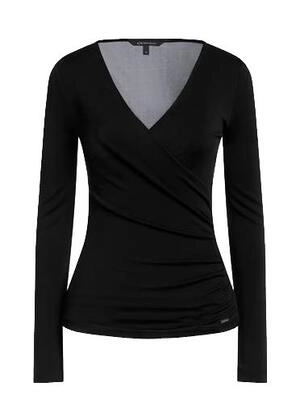 Armani Exchange Viscose Top - Black
