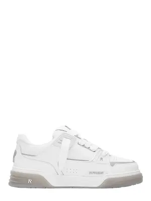 REPRESENT Studio Panelled Leather Mid-Top Trainers White/oth