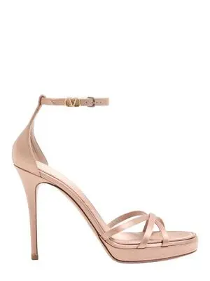 Valentino Garavani Eveninglam 120mm Platform Sandal Poudre