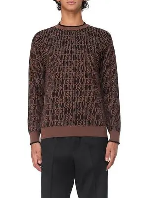 Moschino Monogram Knit Sweater - Brown