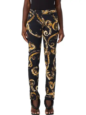 Versace Printed Jeans - Black