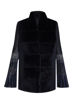 Gorski Gorski Reversible Shearling Vest Navy